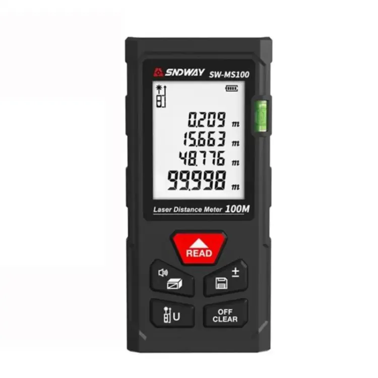 MEDIDOR DISTÂNCIA LASER 100M SW-MS100 SNDWAY - Máquinas&Ferramentas
